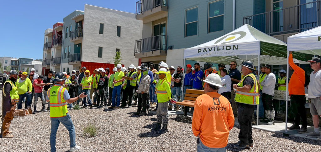 Encanto at Mesa Del Sol – Pavilion Construction